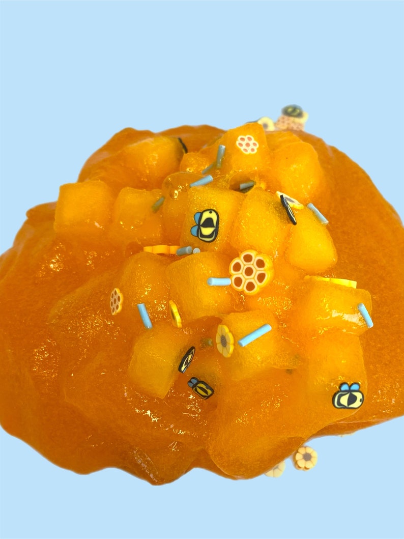 Honey Cube Jelly Slime, Bee Charm, Kids Sensory Fidget Toy - Etsy