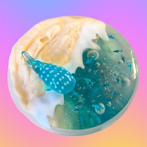 Shark Beach Slime, Cloud Slime, Clear Slime, Ocean Slime, Birthday Gift ...