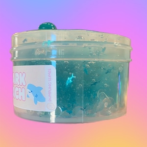 Shark Beach Slime, Cloud Slime, Clear Slime, Ocean Slime, Birthday Gift ...