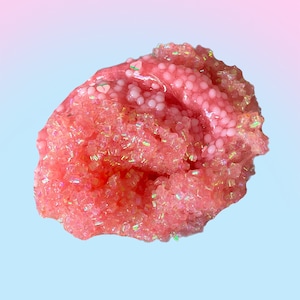 Peachy Crunch Bingsu Slime: Peach Gummy Scented, Stress Relief - Etsy