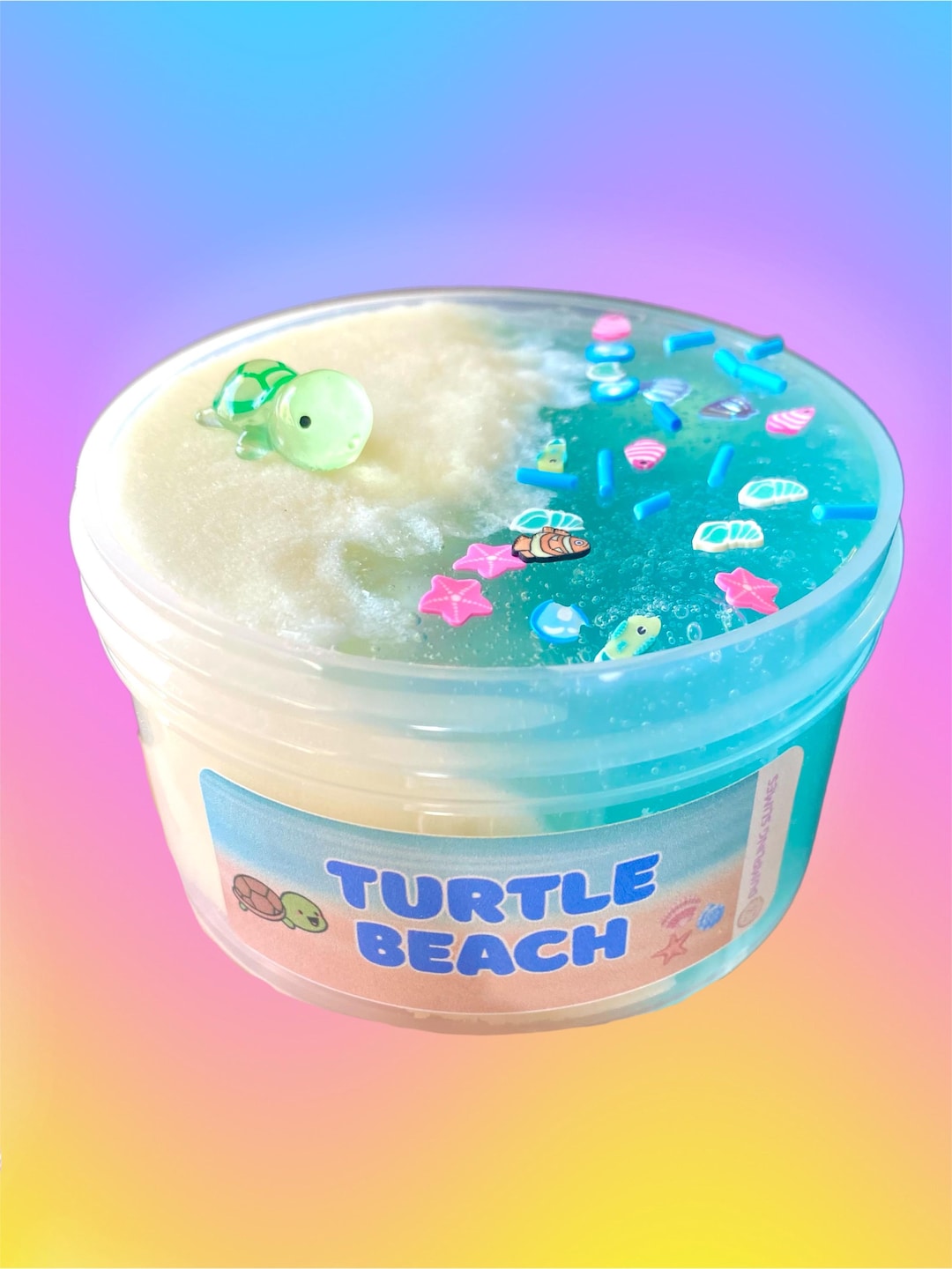 Turtle Beach Slime, Cloud Slime, Clear Slime, Ocean Slime, Birthday ...