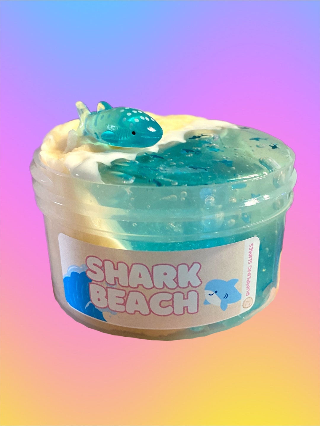 Shark Beach Slime, Cloud Slime, Clear Slime, Ocean Slime, Birthday Gift ...