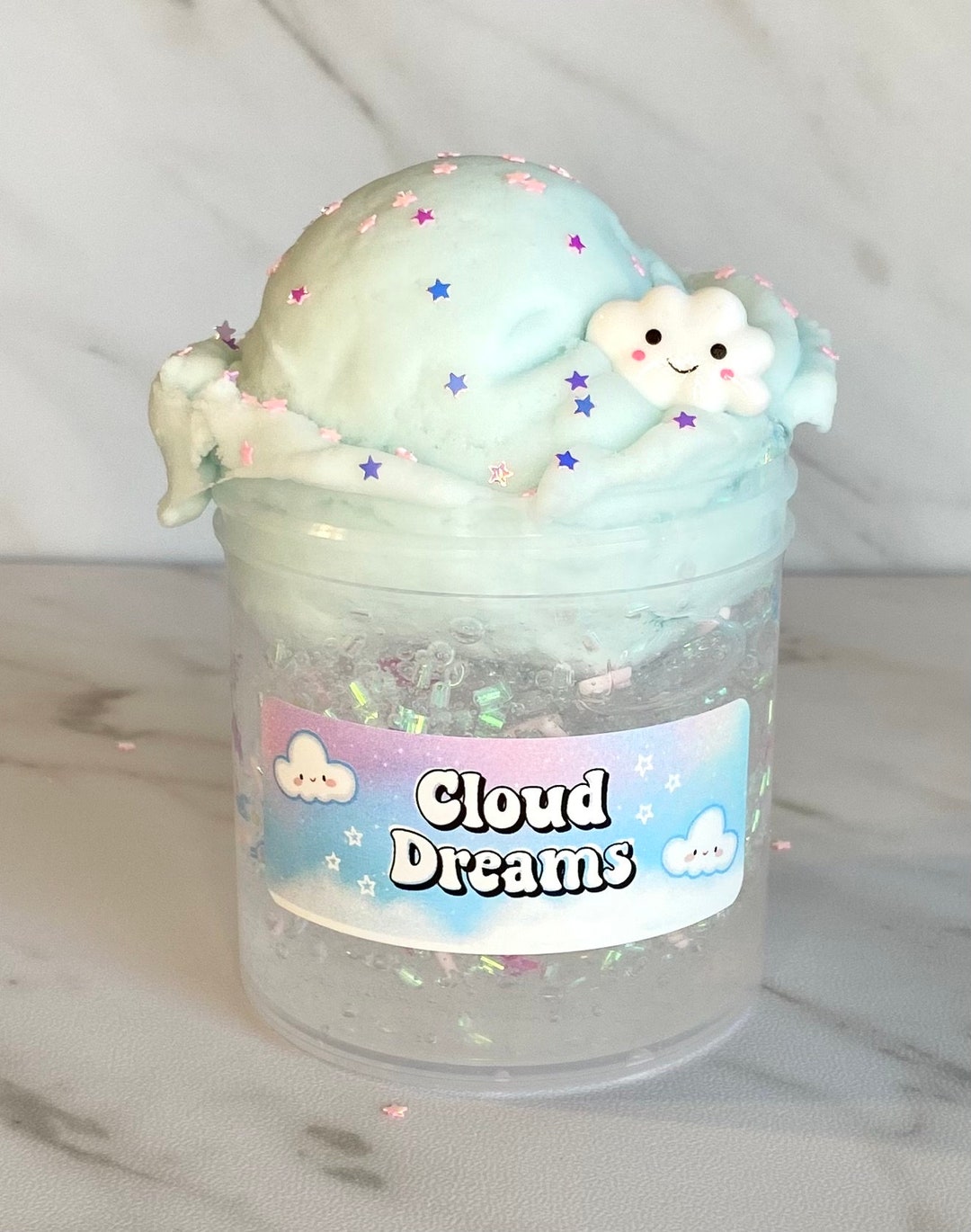 Cloud Dreams Slime, Cloud Slime, Cloud Charms, Icee Slime, Clear Slime ...