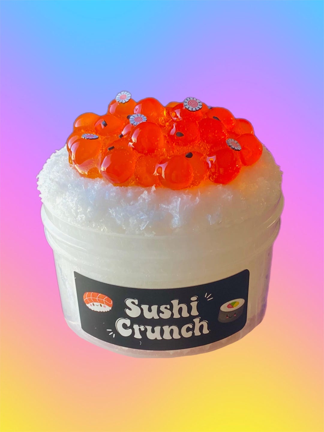 Sushi Crunch Slime, Crunchy Slime, Diy Slime, Figet Toys, Food Slime ...