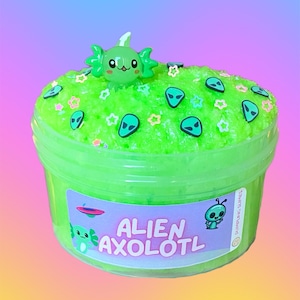 Alien Axolotl Slime, Snow Fizz Slime, Axolotl Slime, Crunchy Slime ...