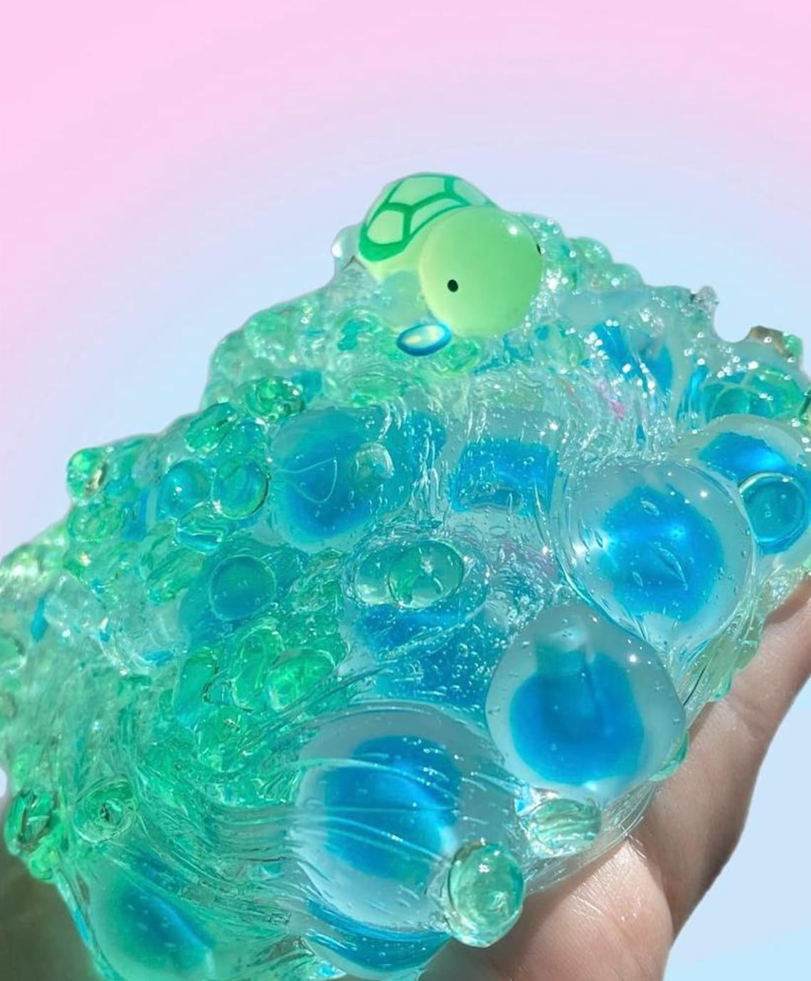 Turtle Cove Clear Slime: Frogspawn Fishbowl Beads, Axolotl Charm ...
