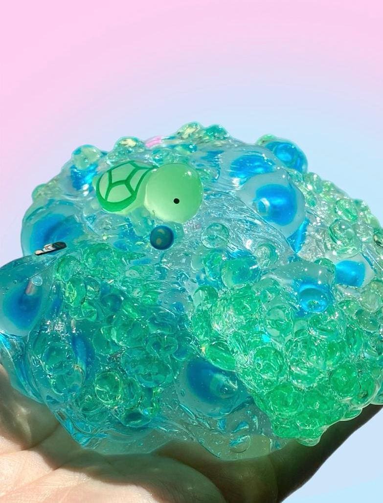 Turtle Cove Clear Slime: Frogspawn Fishbowl Beads, Axolotl Charm ...