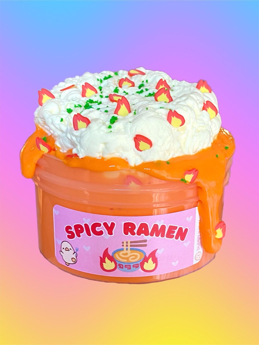 Spicy Ramen Slime, Diy Slime Kit, Thick and Glossy Slime, Ramen Slime ...
