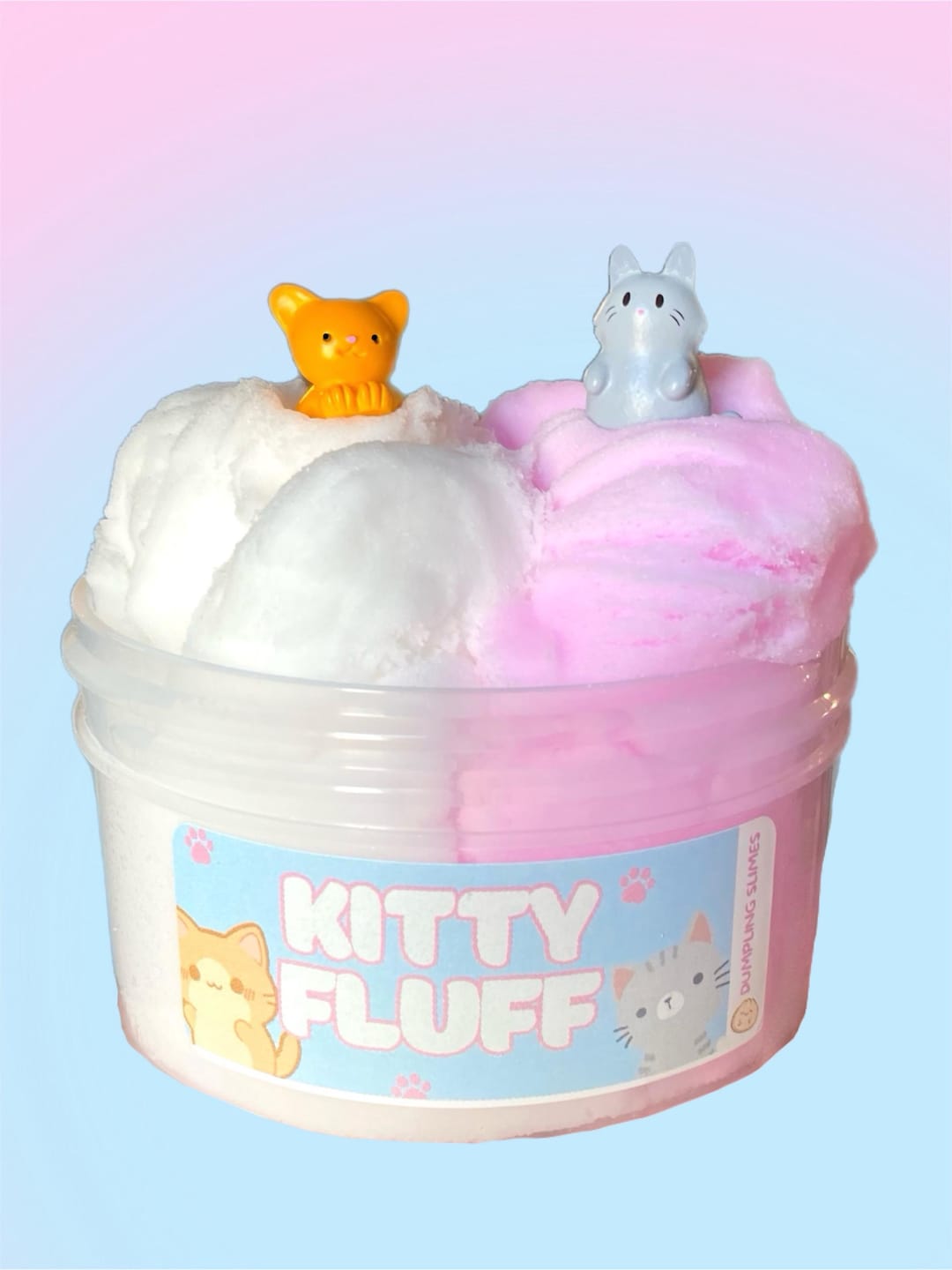 Kitty Fluff Slime, Cat Slime, Cloud Slime, Kitten Slime, Cat Gift ...