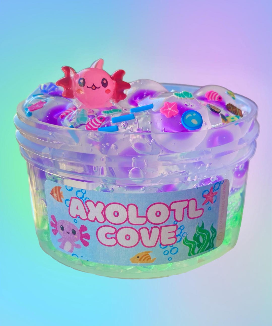 Axolotl Cove Frogspawn Slime, Frog Spawn Slime, Fishbowl Beads Slime ...