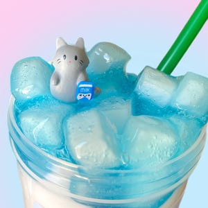 Meow Milk Slime, Thick and Glossy Slime, Jelly Cube Slime, Cat Slime ...