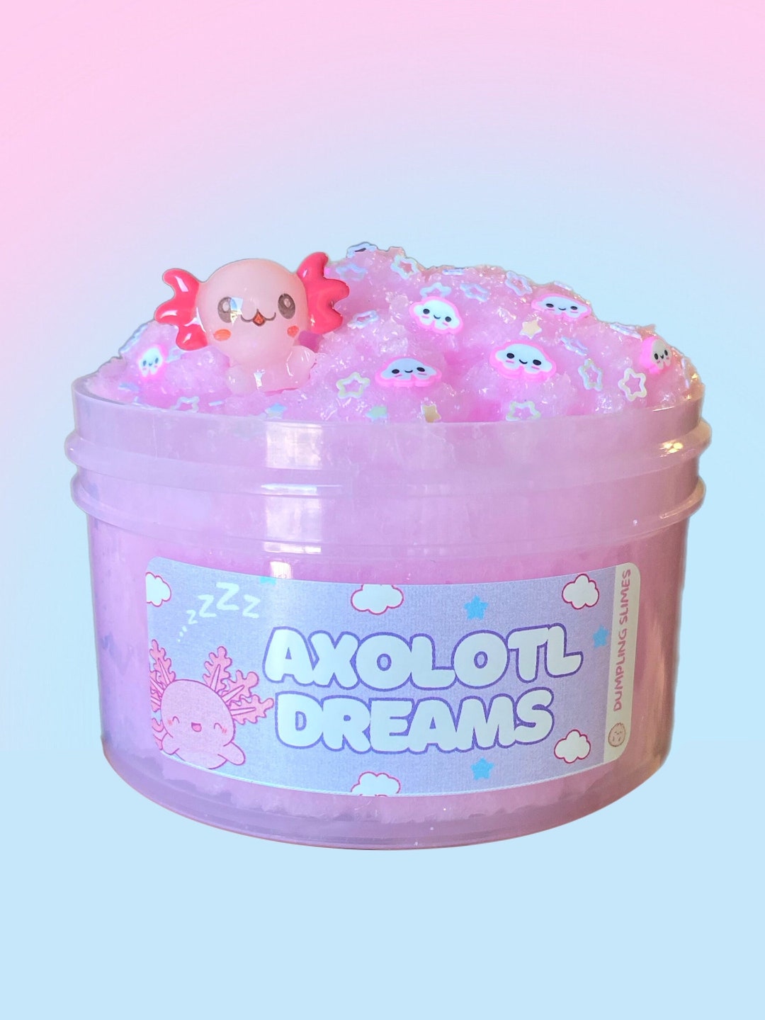 Axolotl Dreams Slime, Snow Fizz Slime, Crunchy Slime, Axolotl Slime ...