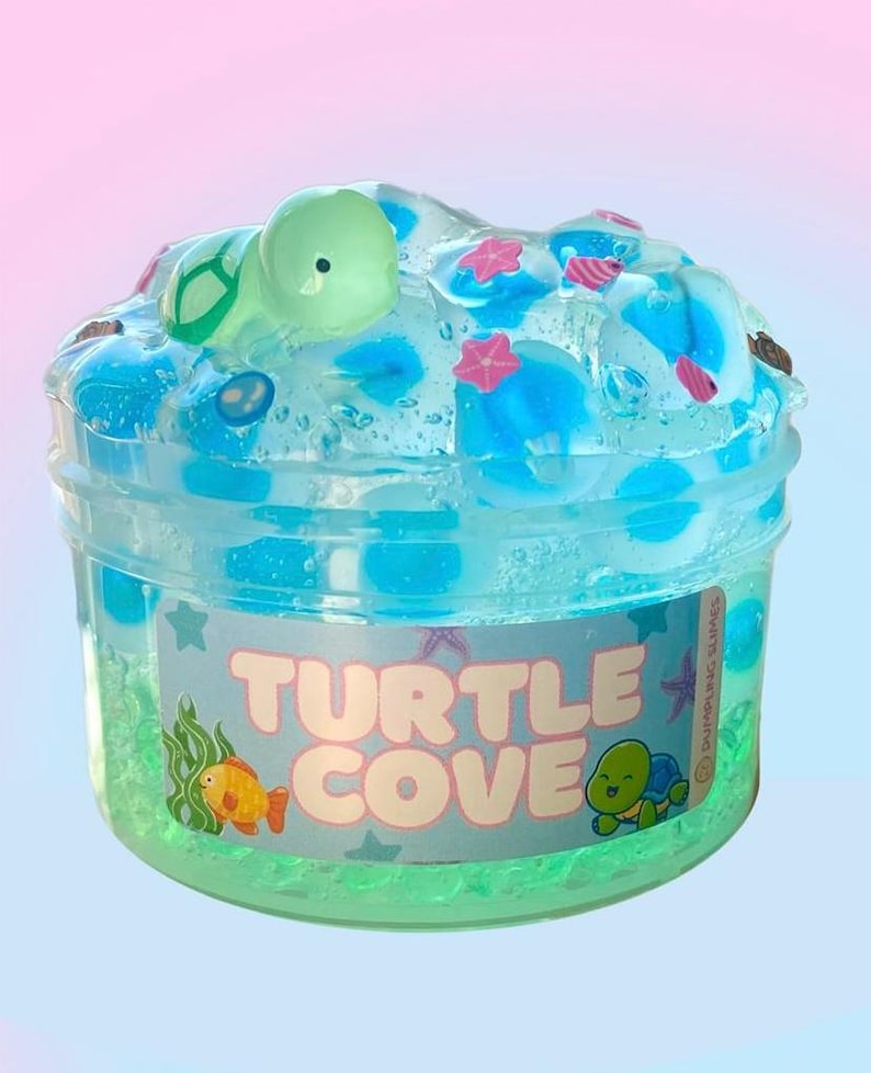 Turtle Cove Clear Slime: Frogspawn Fishbowl Beads, Axolotl Charm ...