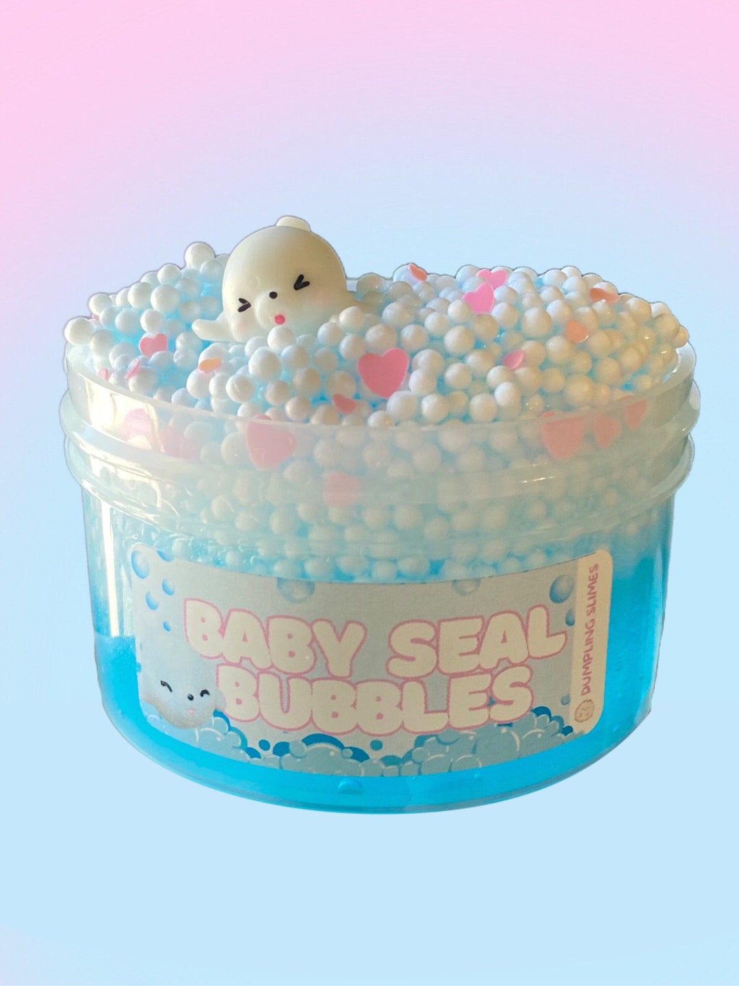 Baby Seal Bubbles, Floam Slime, Clear Slime, Birthday Gift, Stress ...