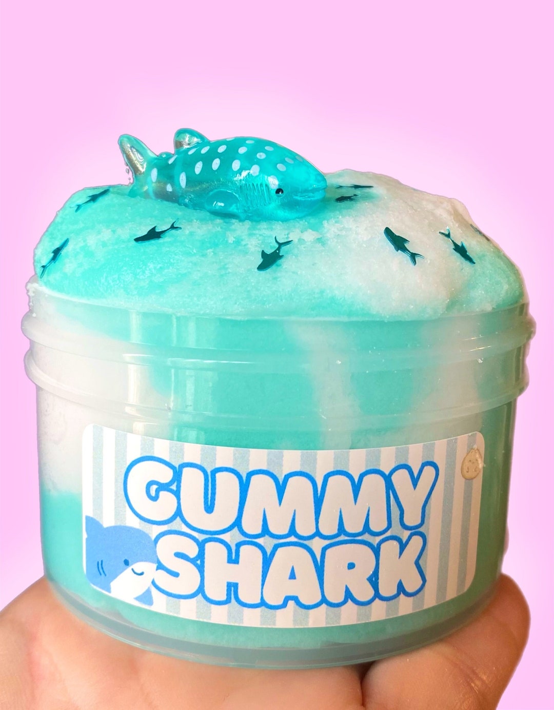 Gummy Shark Cloud Slime: Watermelon Scented, Shark Charm - Etsy