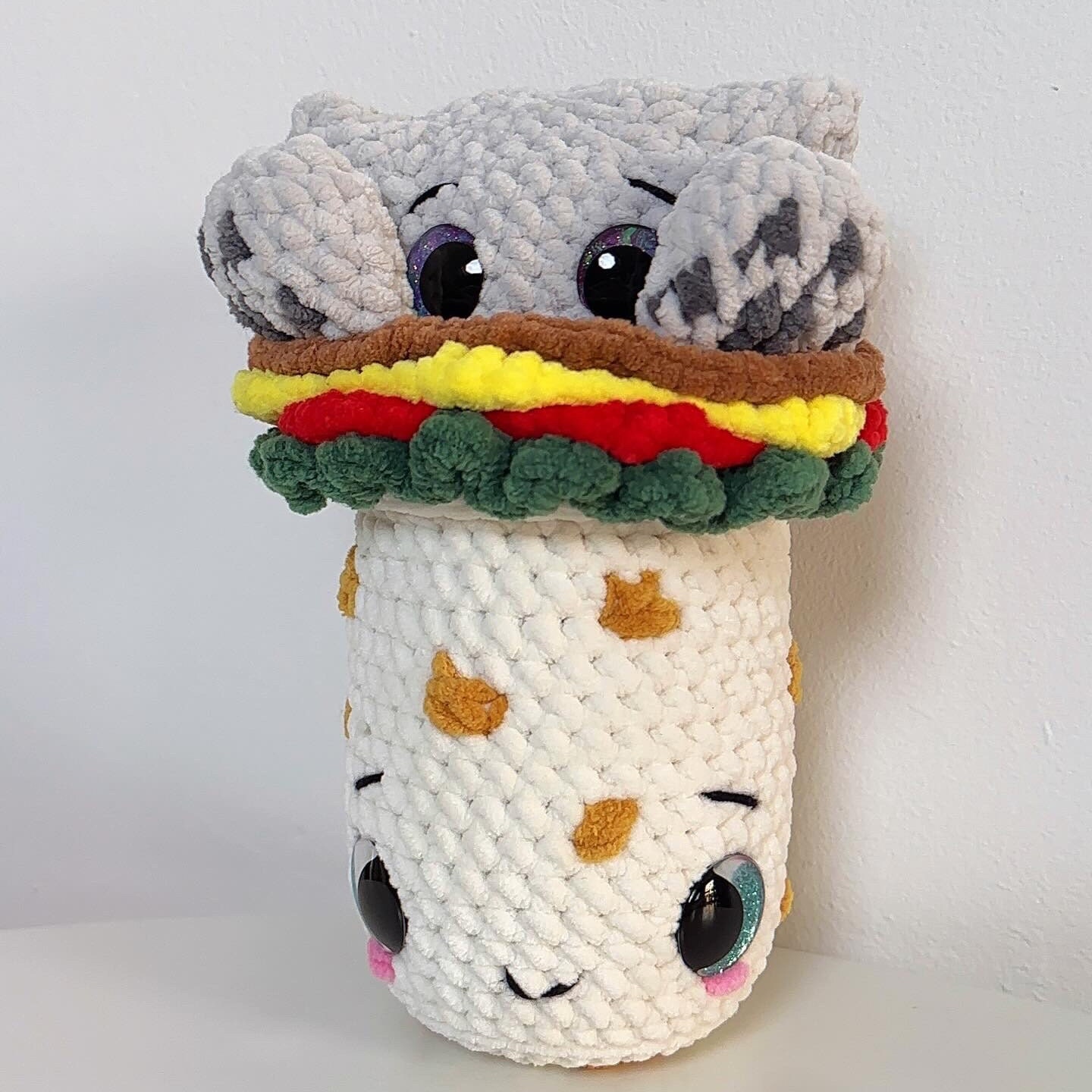 NO-SEW Crochet Pattern - PEPE, the Purrito - Burrito, Cat, Amigurumi ...