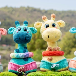 Sophie, the Giraffe - Crochet Pattern - Amigurumi - Summer Cute Floatie ...