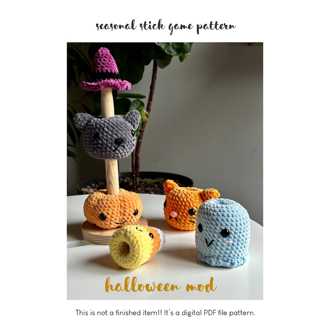 HALLOWEEN STICK GAME - Amigurumi Crochet Pattern. Game for Kids ...