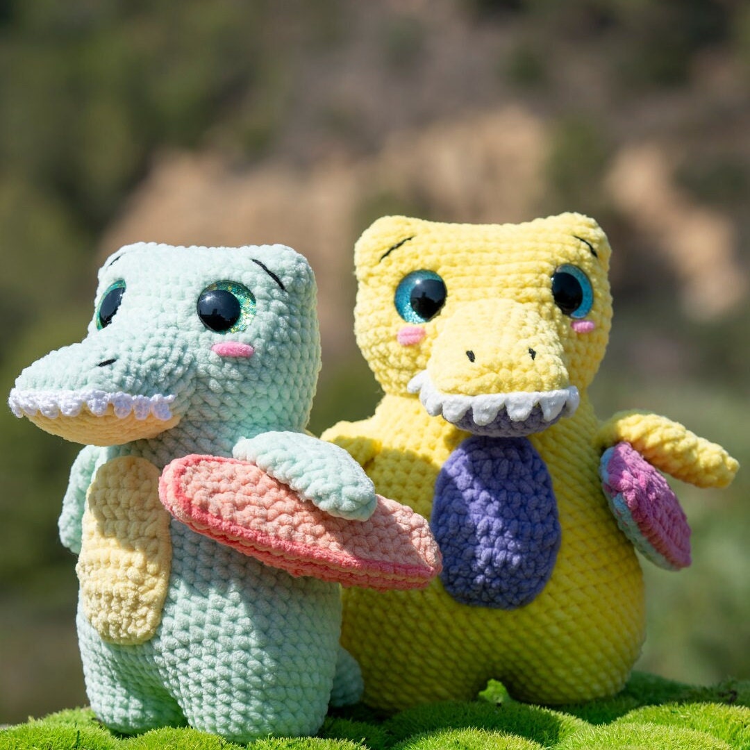 CROCO, THE CROCODILE - Crochet Pattern - Amigurumi - Surf - Summer - Etsy