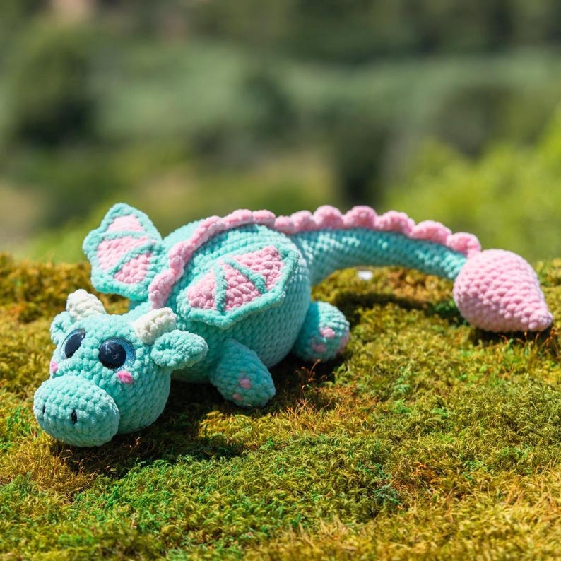 CHARLIE-ZARD the Baby Dragon - Amigurumi Crochet Pattern - English ONLY ...