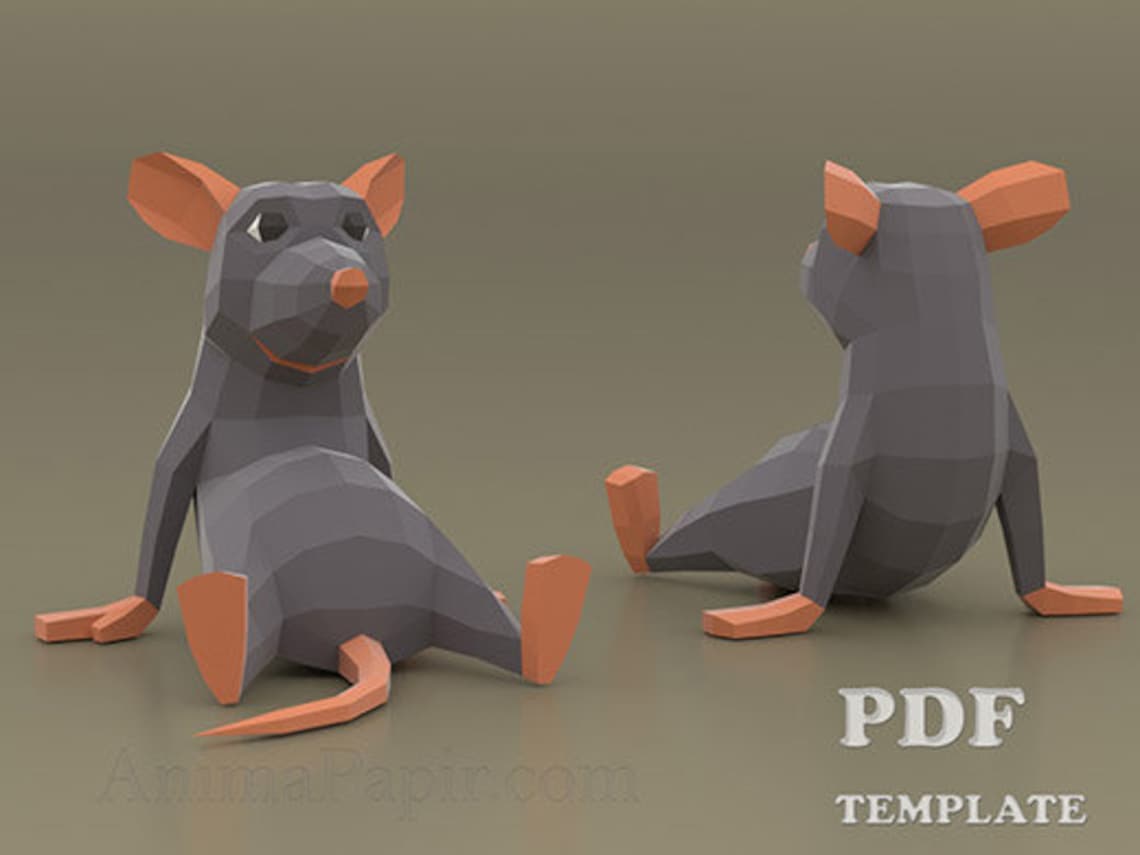 Mouse for Papercrafts, Family, Kids Activities, 3D Pepakura Designs ...