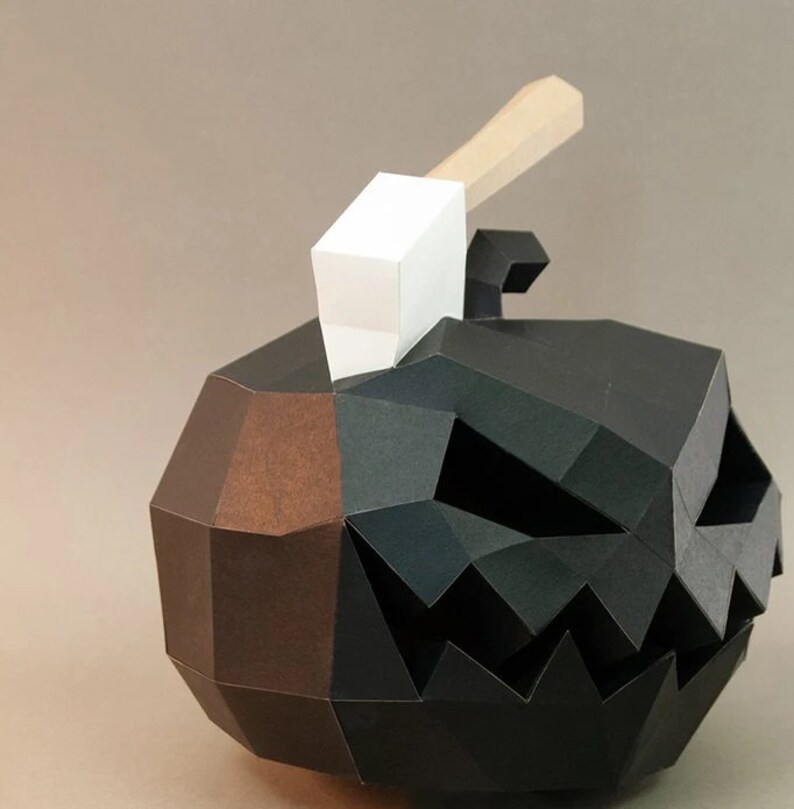 Axe Pumpkin for Papercrafts, Family, Kids Activities, 3D Pepakura ...