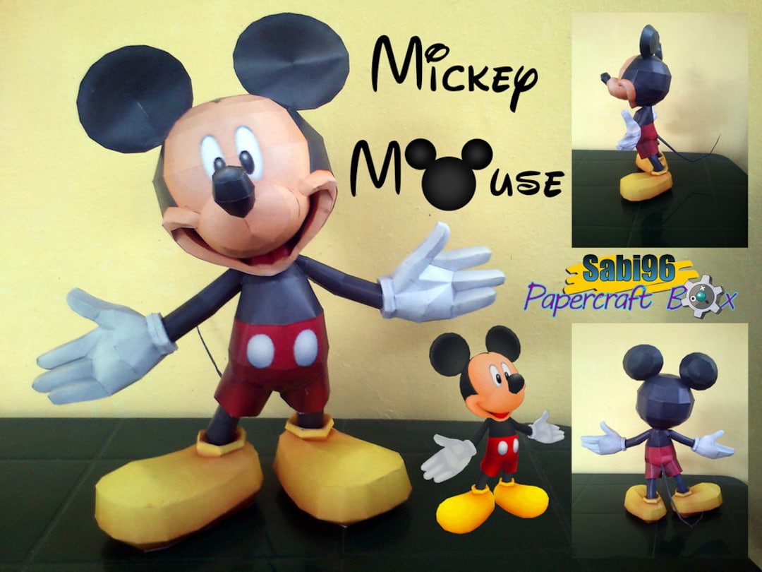 Mickey Mouse for Papercrafts, Family, Kids Activities, 3D Pepakura ...