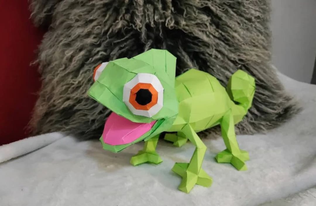 Chameleon for Papercrafts, Family, Kids Activities, 3D Pepakura Designs ...