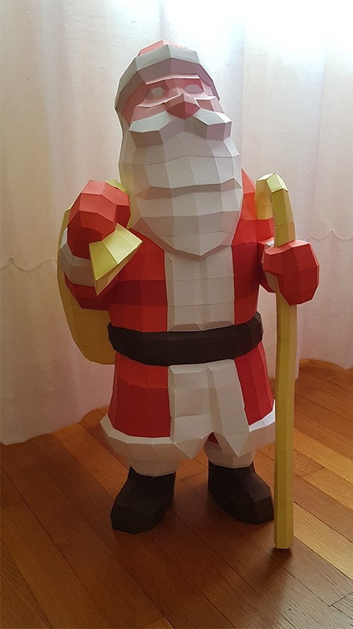 Santa Claus for Papercrafts, Family, Kids Activities, 3D Pepakura ...