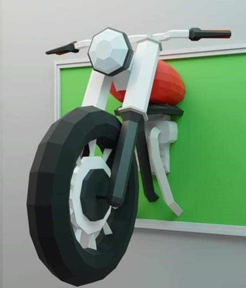 Motorcycle for Papercrafts, Family, Kids Activities, 3D Pepakura ...