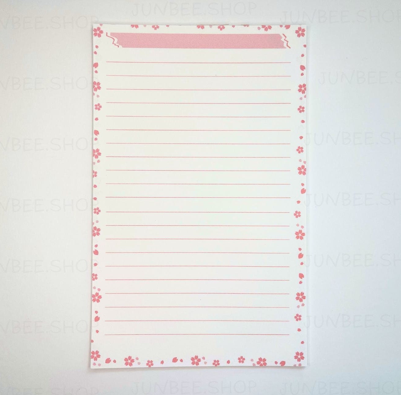 Cherry Blossom Sakura , Memo Paper, Memo Pad, Note Paper, Illustrated ...