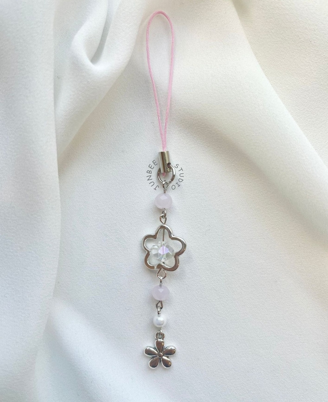 Sakura Mini Blossom Phone Charm - Etsy