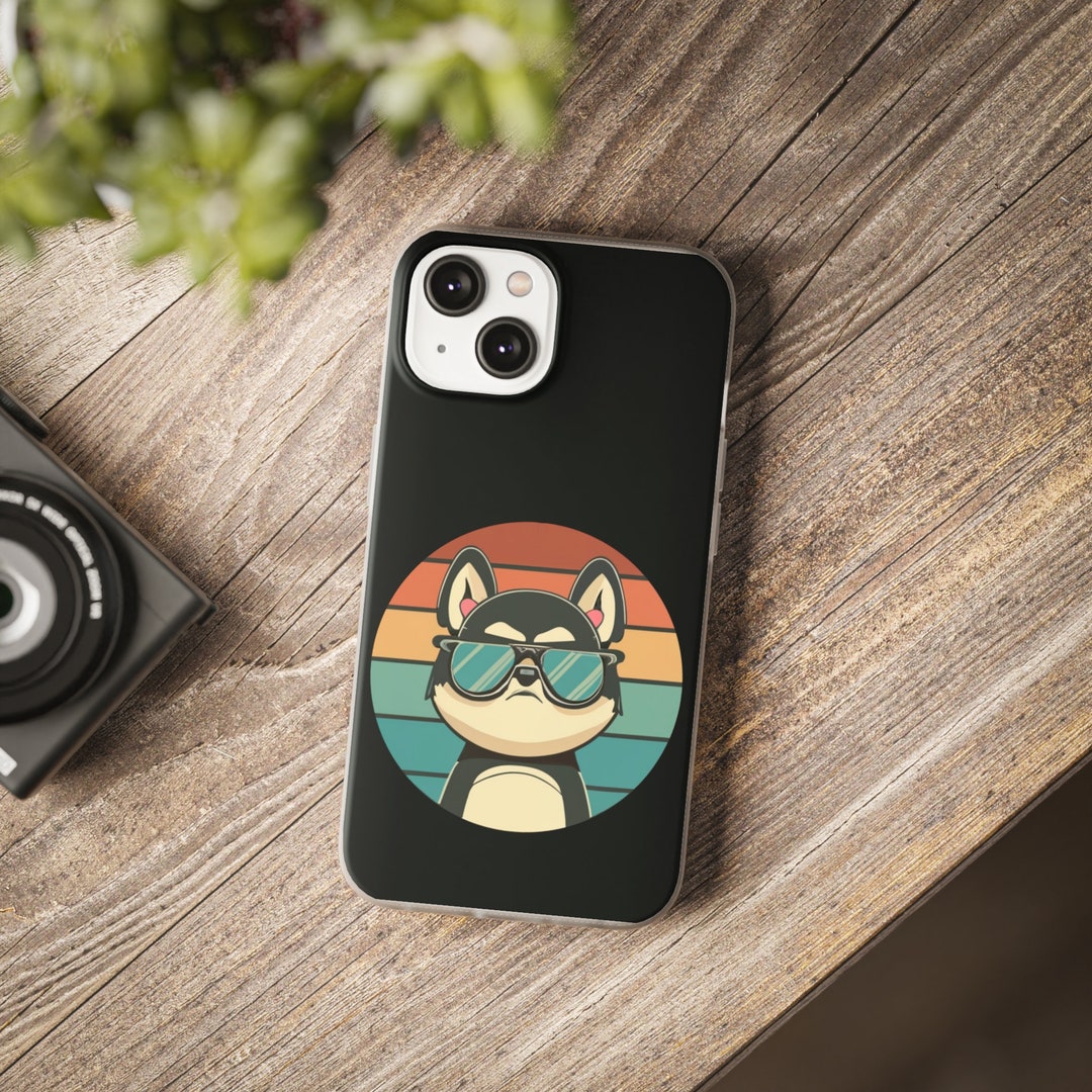 Angry Husky Sunset Flexi Cases Iphone/samsung Gift for Her - Etsy