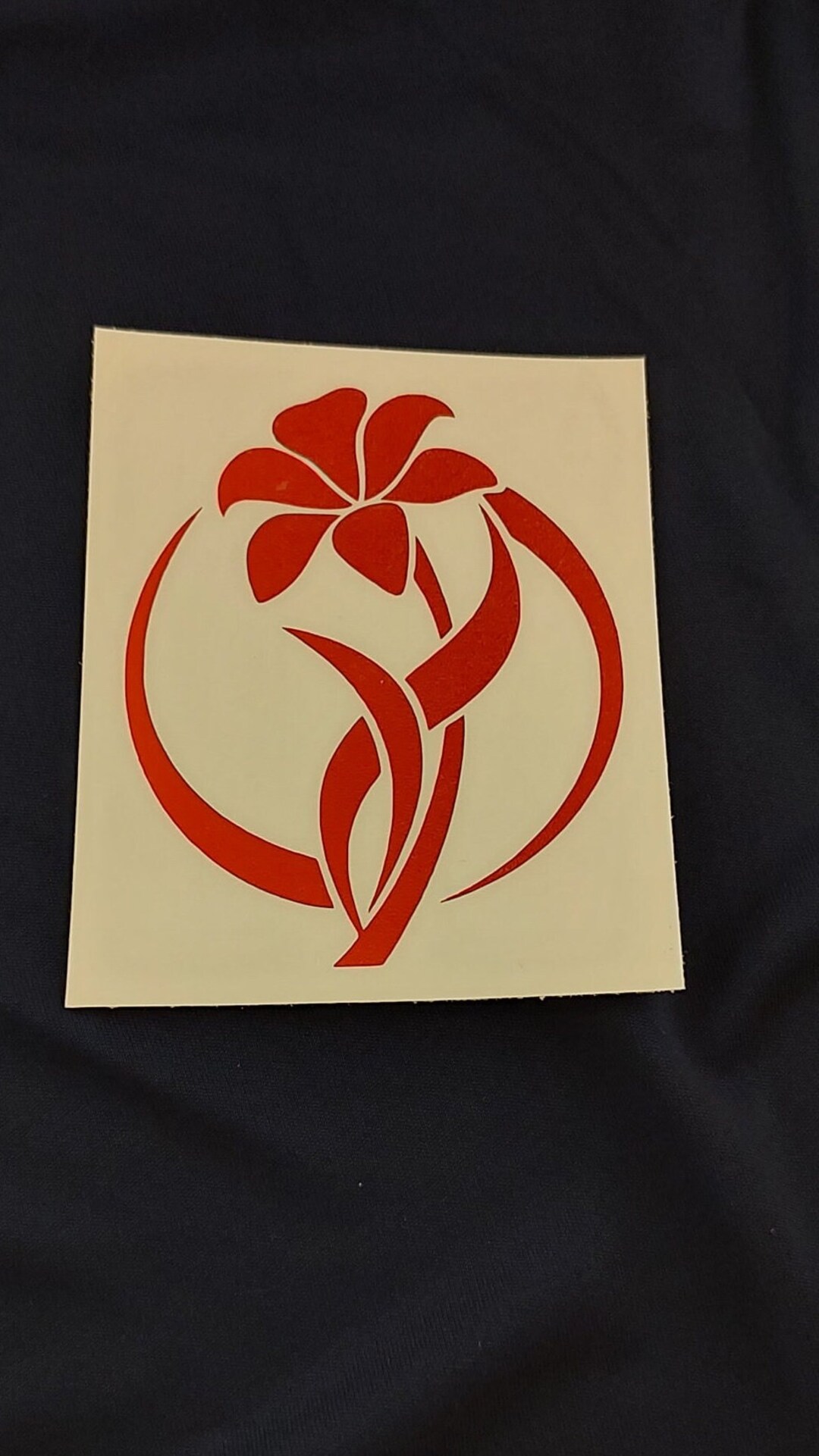 Vinyl Decal Flower Design Metallic Vinyl Sticker - Etsy