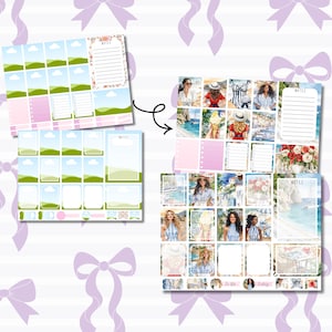 Editable Sticker Planner Template, Canva Sticker Template, Pretty ...