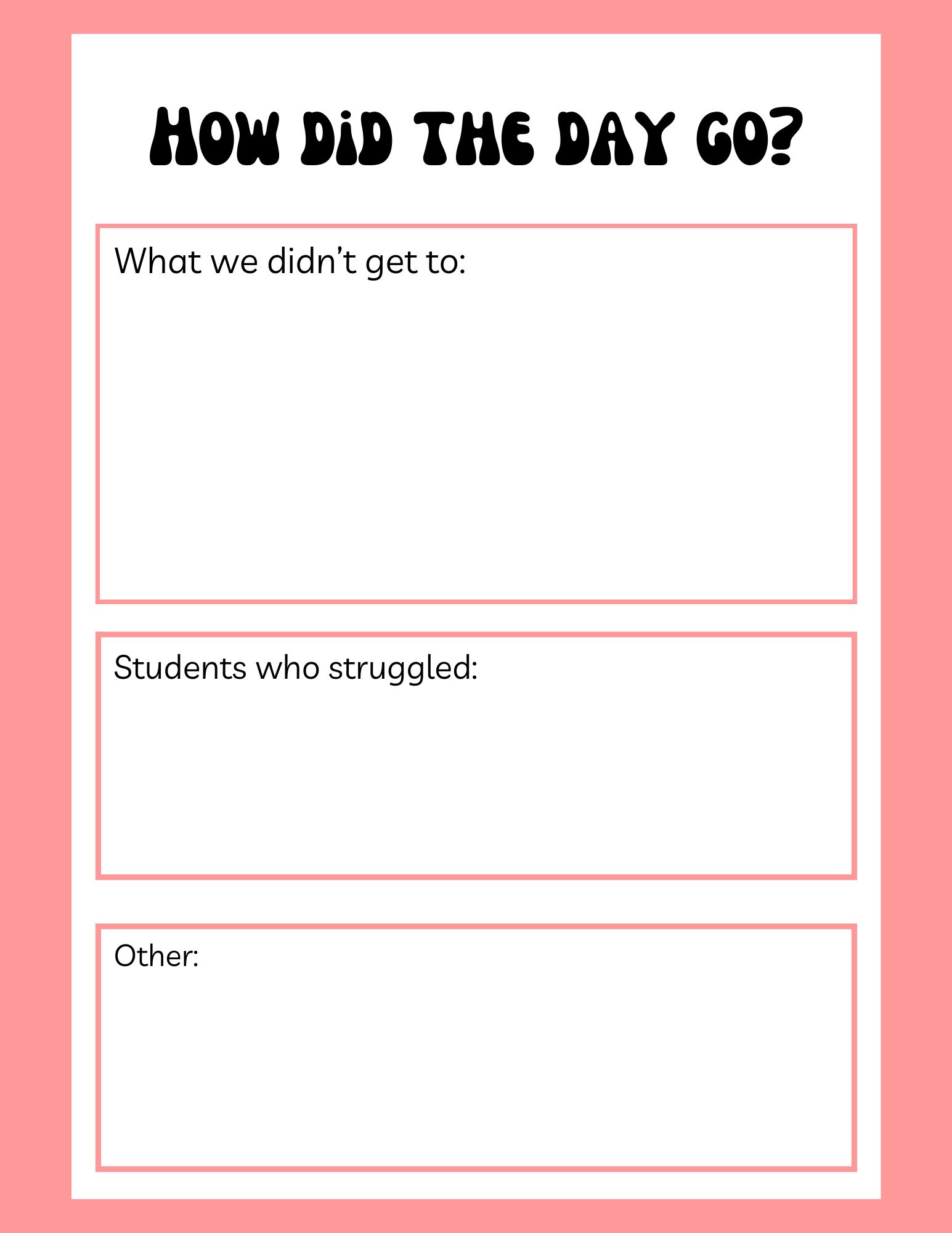 Printable Sub Plan Binder - Etsy