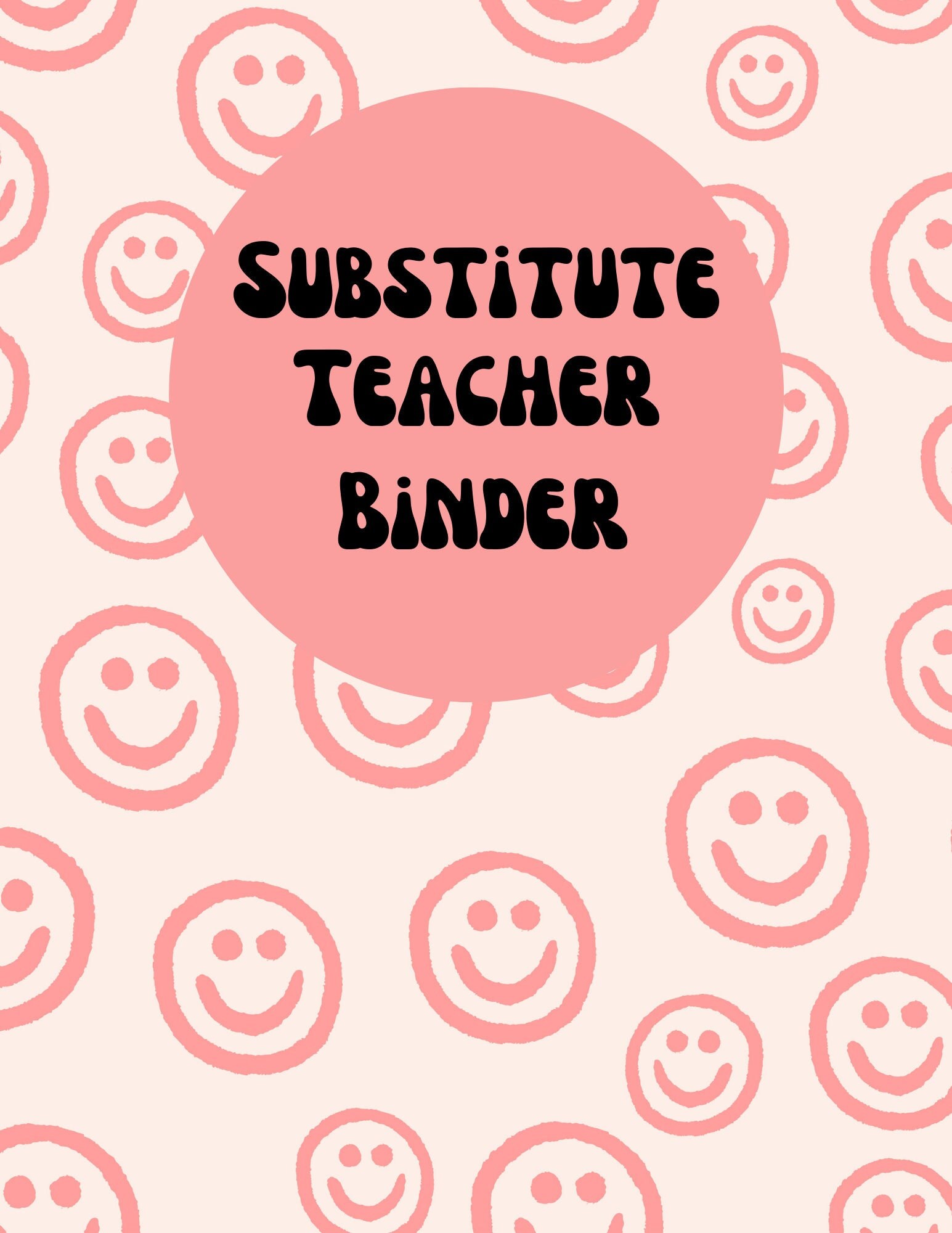 Printable Sub Plan Binder - Etsy