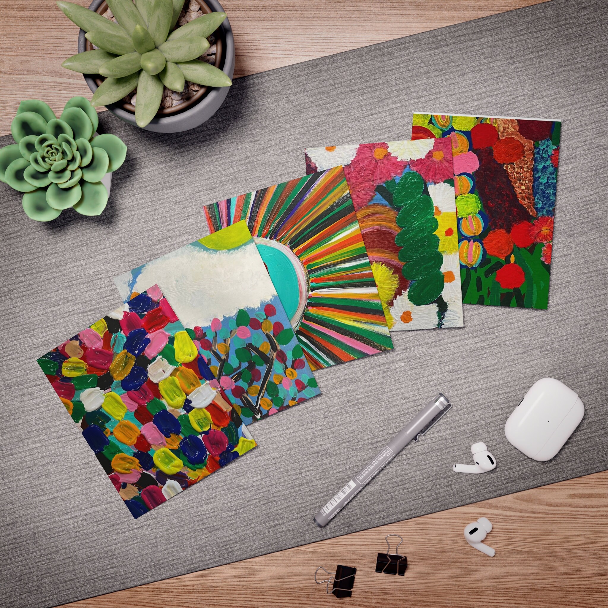 Tara Crowder Original Paintings Multi-design Greeting Cards (5-pack) - Etsy