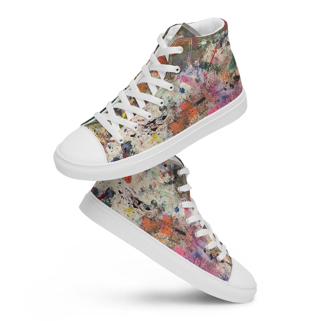 Sweet Emotions Original Print Womens High Top Canvas Shoes - Etsy