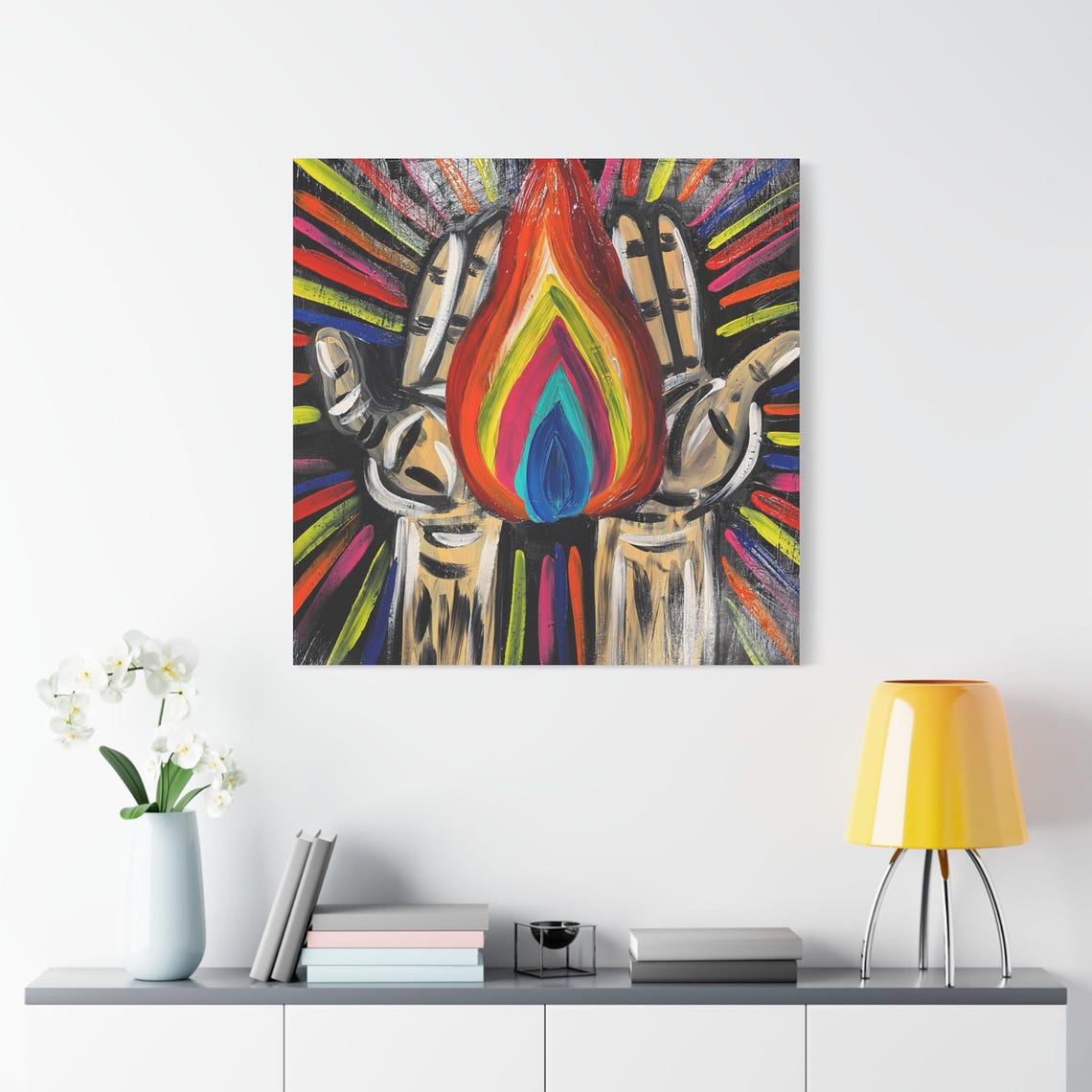 Inner Light Original Tara Crowder Painting Canvas, Spiritual Art Canvas ...