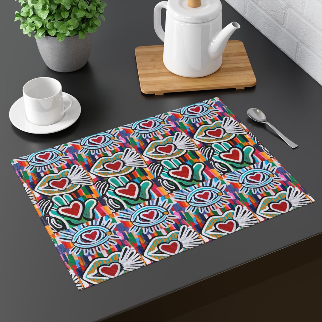 Placemat, Love is a Verb Original Painting by Artist Tara Crowder ...