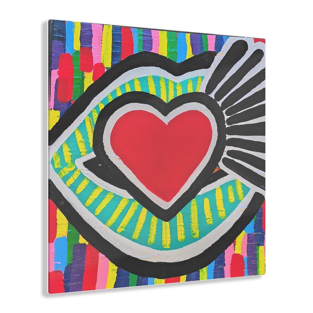 Acrylic Print, Speak Love Original Painting by Tara Crowder Artwork ...