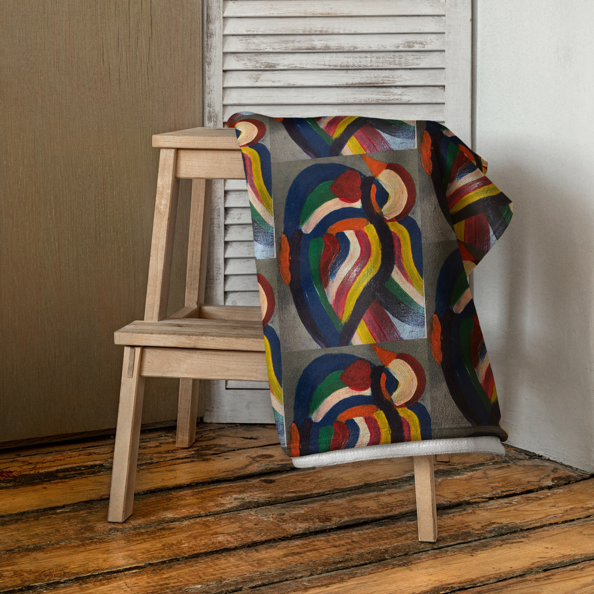 Joy Duck Original Print Towel Duck Towel Boho Towel - Etsy