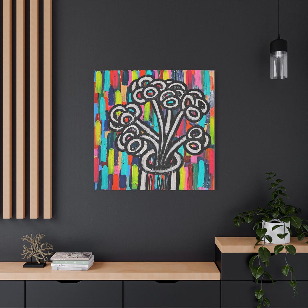 Joyful Bouquet Original Tara Crowder Painting, Folk Art Painting ...