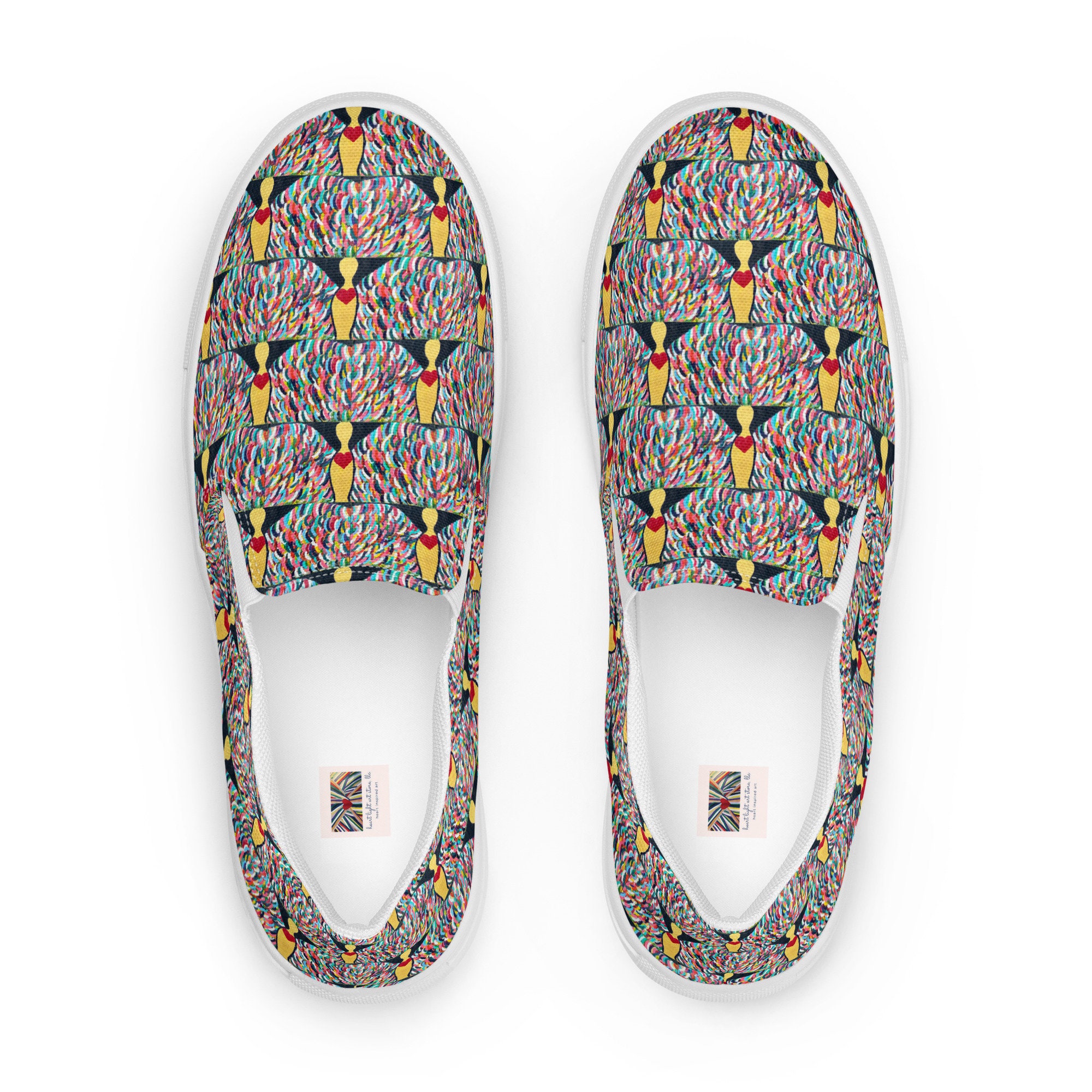 Angel Grace Original Painting Women’s Slip-on Canvas Shoes - Etsy