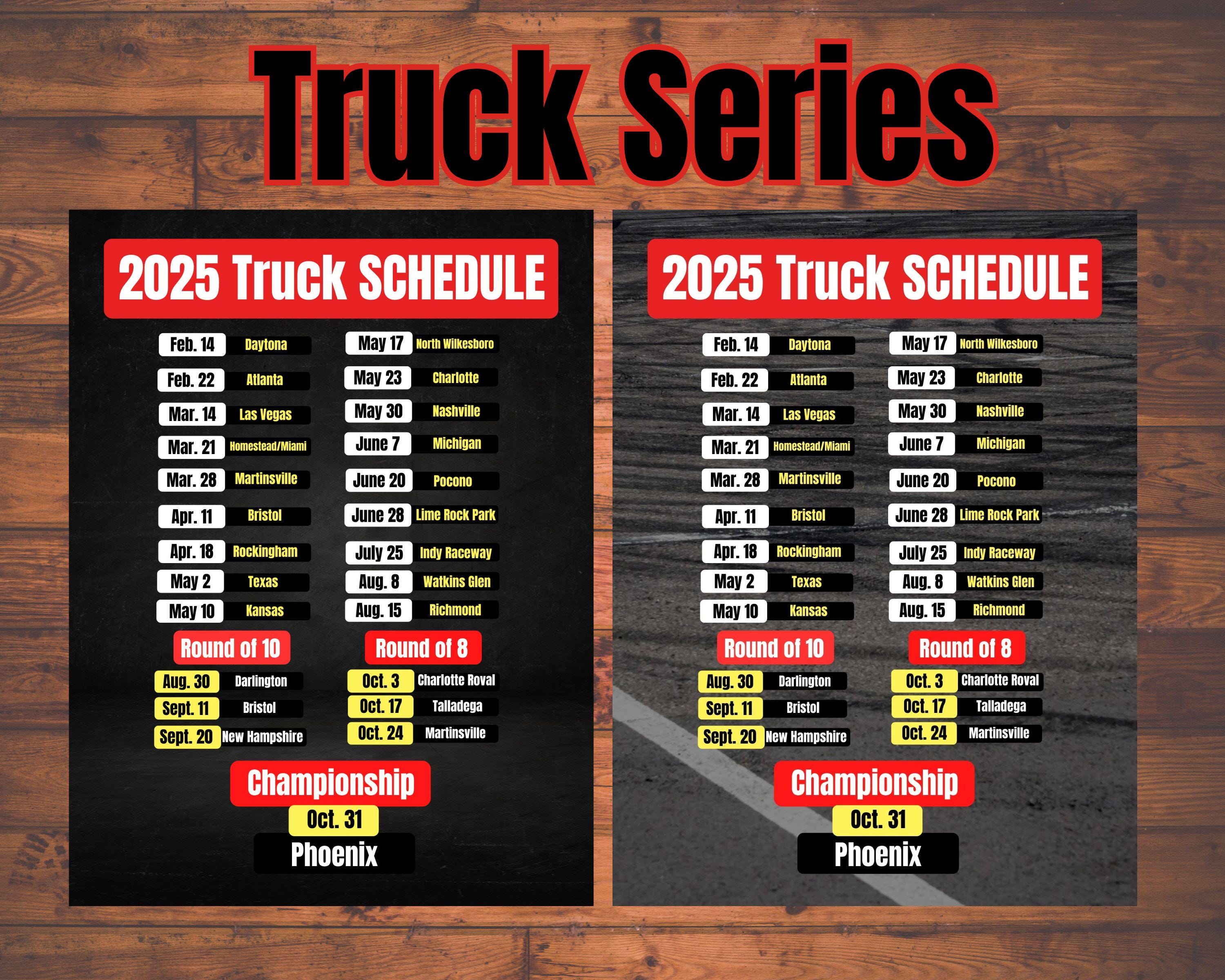 2025 Nascar Race Schedule, Stock Car Racing, 2025 Schedule, Race Fan ...