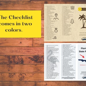 Florida State Park Checklist: PRINTABLE Florida State Parks List, State ...