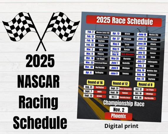 Printable Nascar Schedule