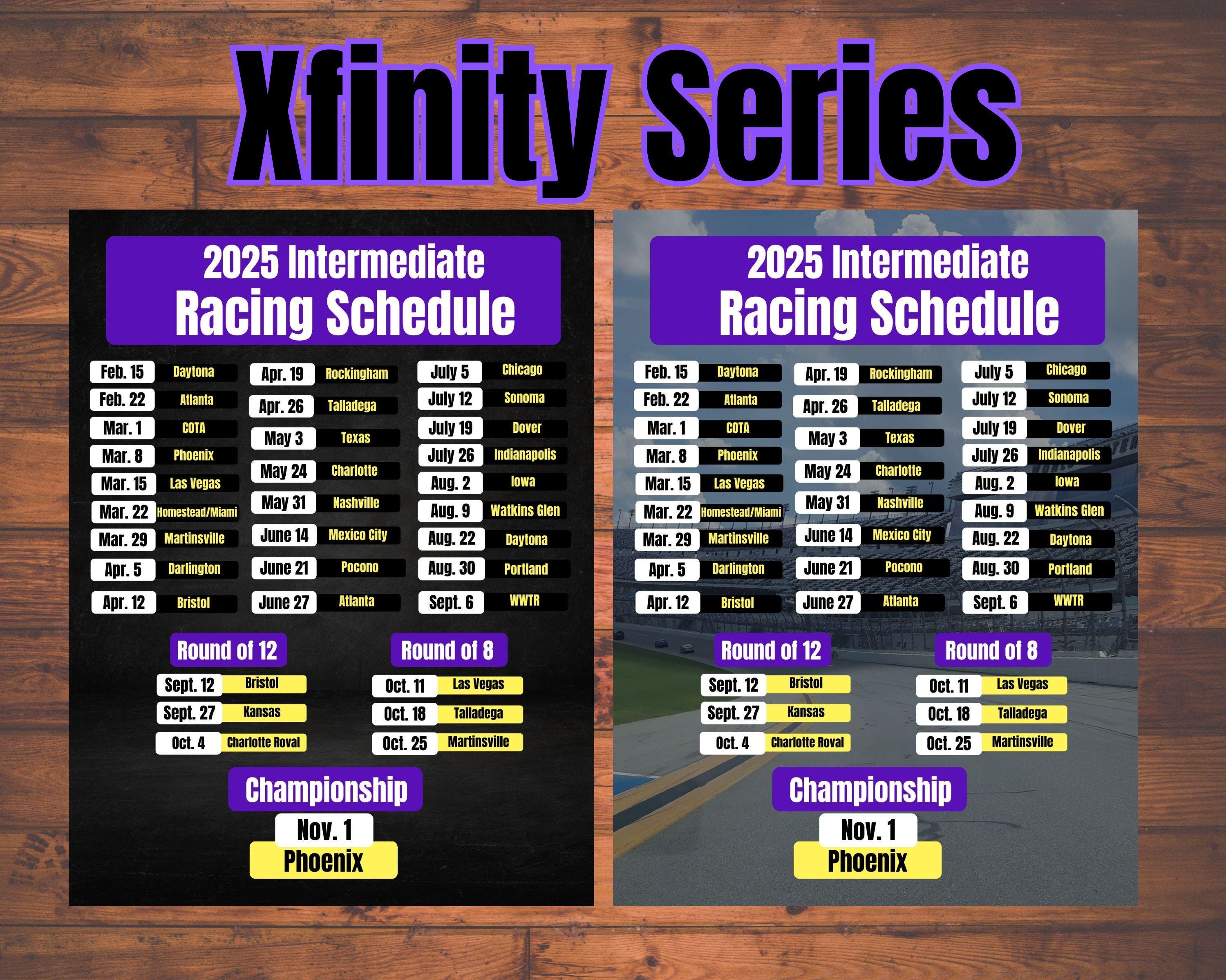 2025 Nascar Race Schedule, Stock Car Racing, 2025 Schedule, Race Fan ...
