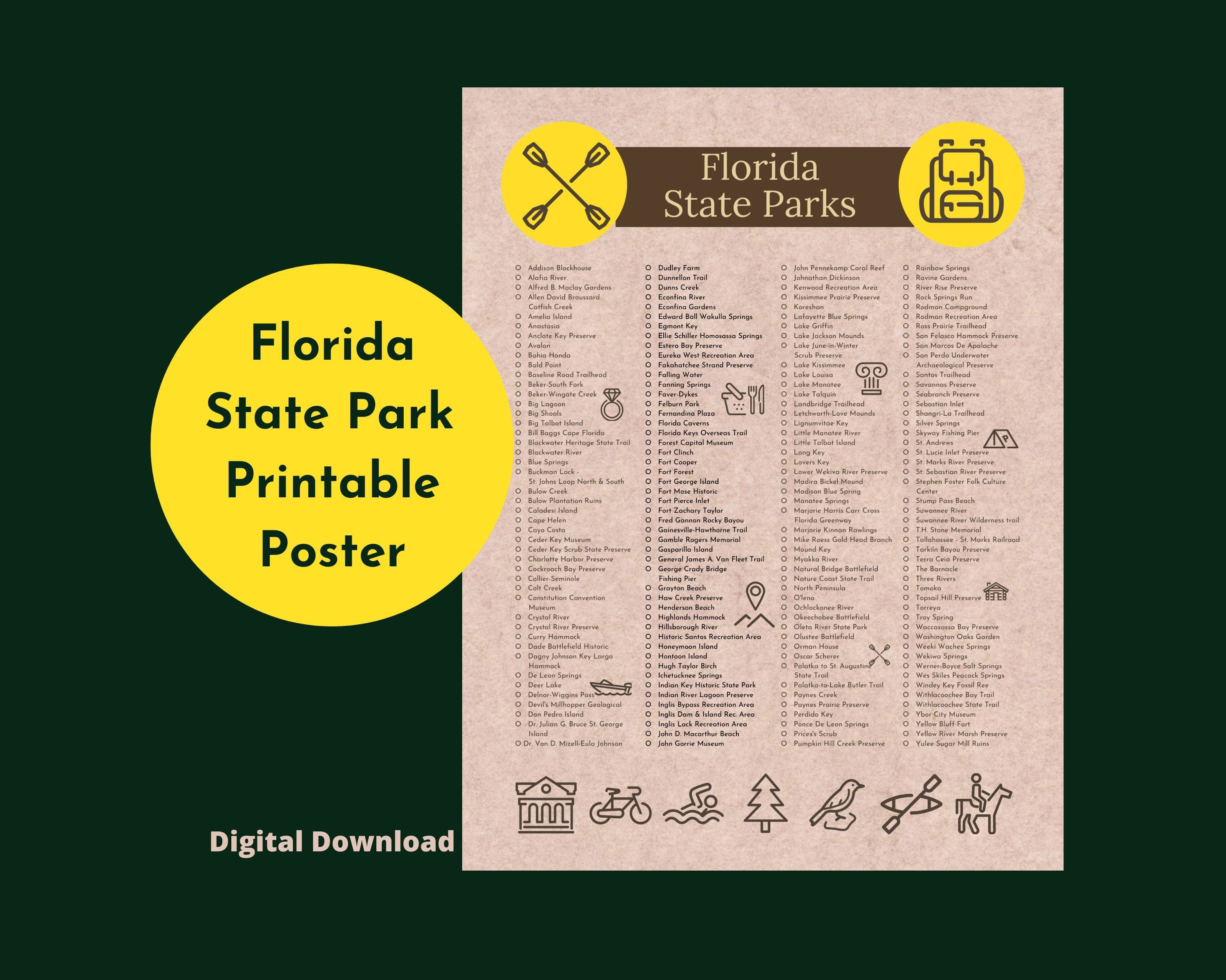 Florida State Parks Poster | Print Your Own Poster | Florida State Park ...